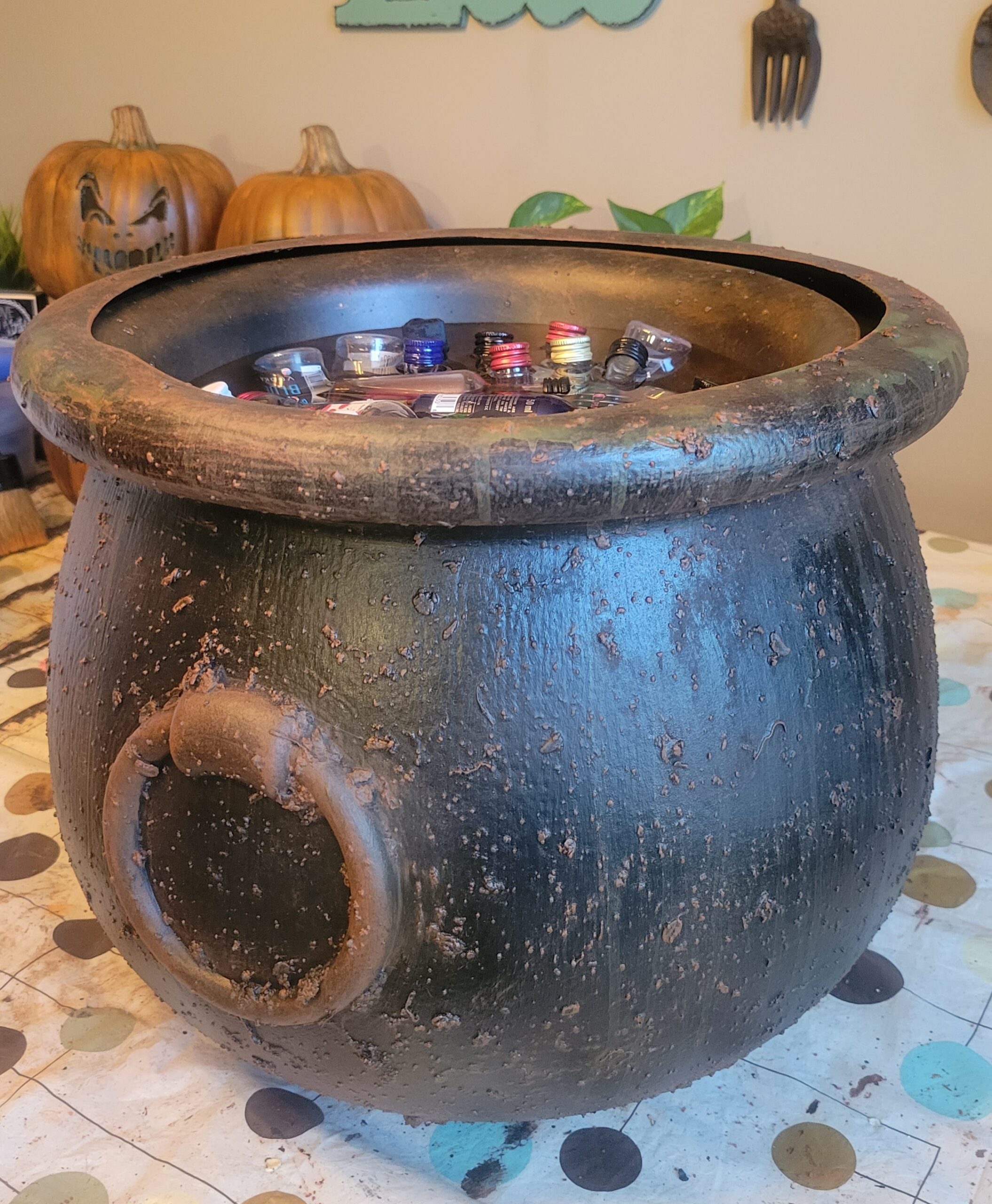 How to Prepare a Cauldron for “Bobbing for Boos”
